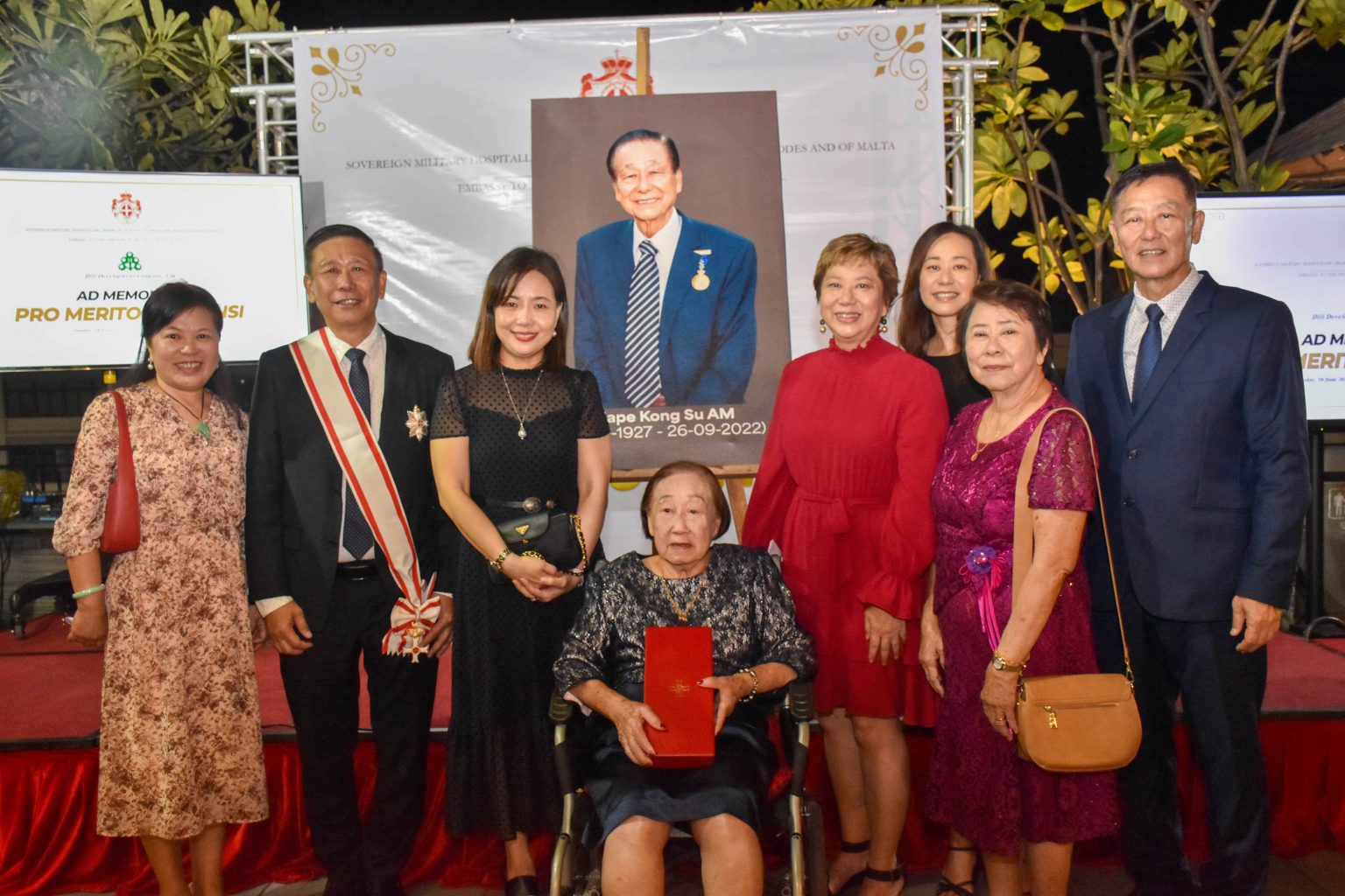 In memory of the late Jape Kong Su - Order of Malta Embassy to Timor-Leste